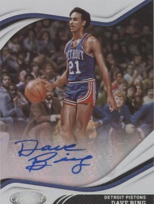 2020-21 Panini Certified - Certified Signatures Dave Bing #CS-DBG (AU ...