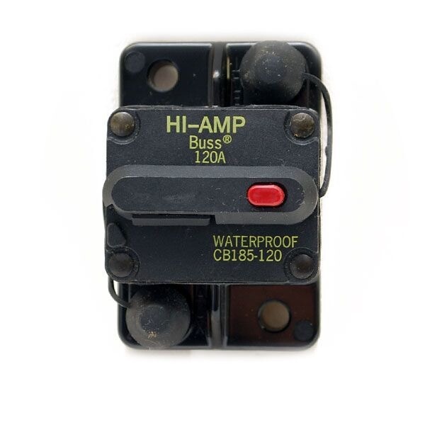 Cooper Bussmann Boat Circuit Breaker Cb185p-120 E24 | 120a Type III for ...