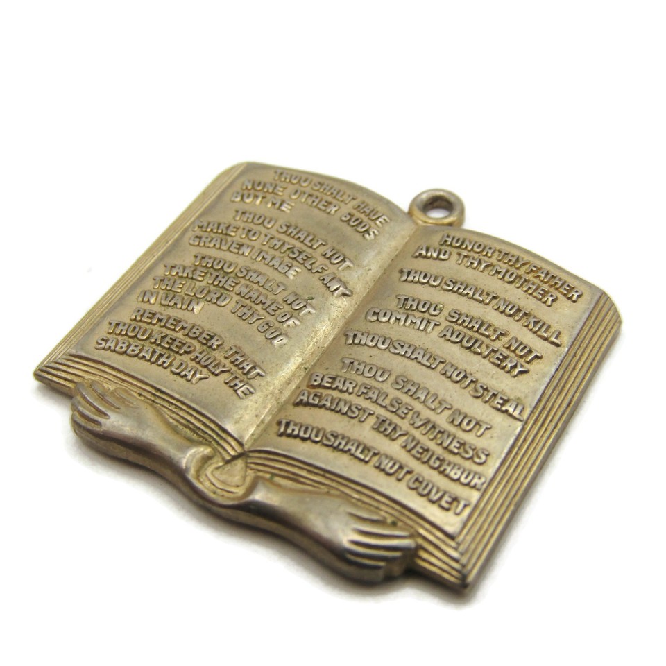 The Ten Commandments Charm Vintage High Quality | eBay UK