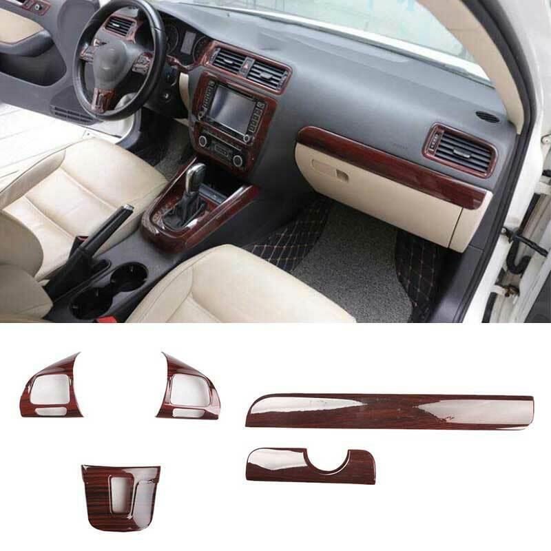 For Volkswagen Jetta 2012-2014 Red Wood Inner Decoration Full Set Cover ...