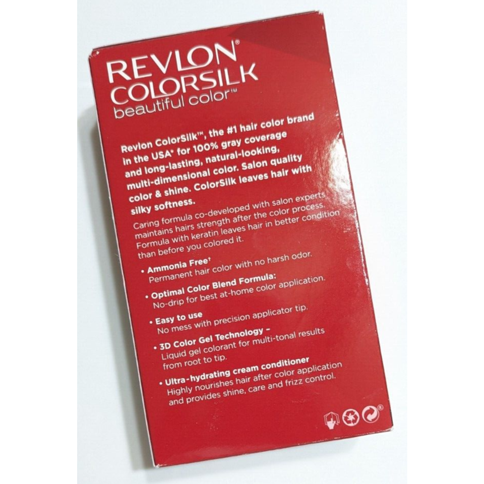 Revlon ColorSilk Beautiful Color Hair Color, Salon Quality Dye, 34 Deep ...