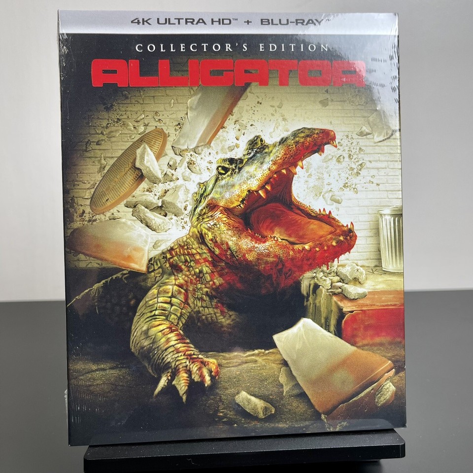 Alligator (4K UHD•Blu-ray, 1980) Scream Factory w/Slipcover • Poster ...