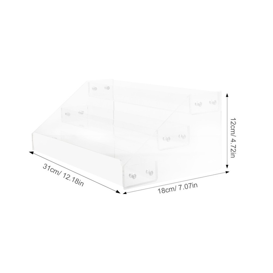 Acrylic Display Riser Multi-use Chewing Gum Stand Tiered Storage Rack ...