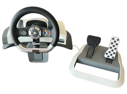 Microsoft Xbox 360 Wireless Racing Wheel & Pedals With Force Feedback ...