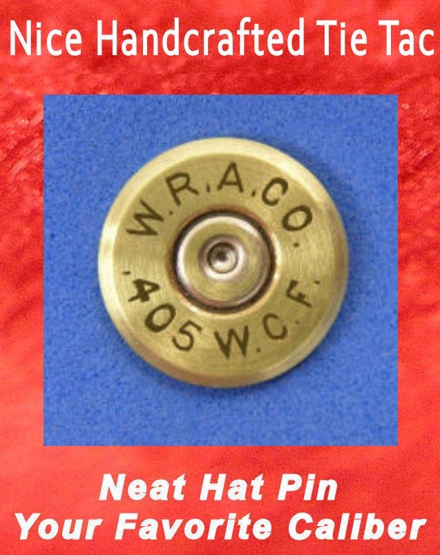 405 WCF WIN WINCHESTER Cartridge Head Hat Pin, Shooting Jacket Pin, Tie ...