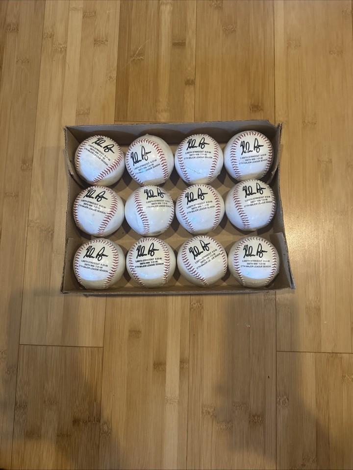 Nolan Ryan 5,000 Strikeout 300th Win 27th Major League Signed Ball ...