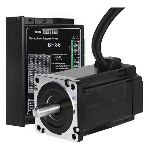 Nema 34 Closed Loop Stepper Motor kit with Driver 10Nm Motor kit with ...
