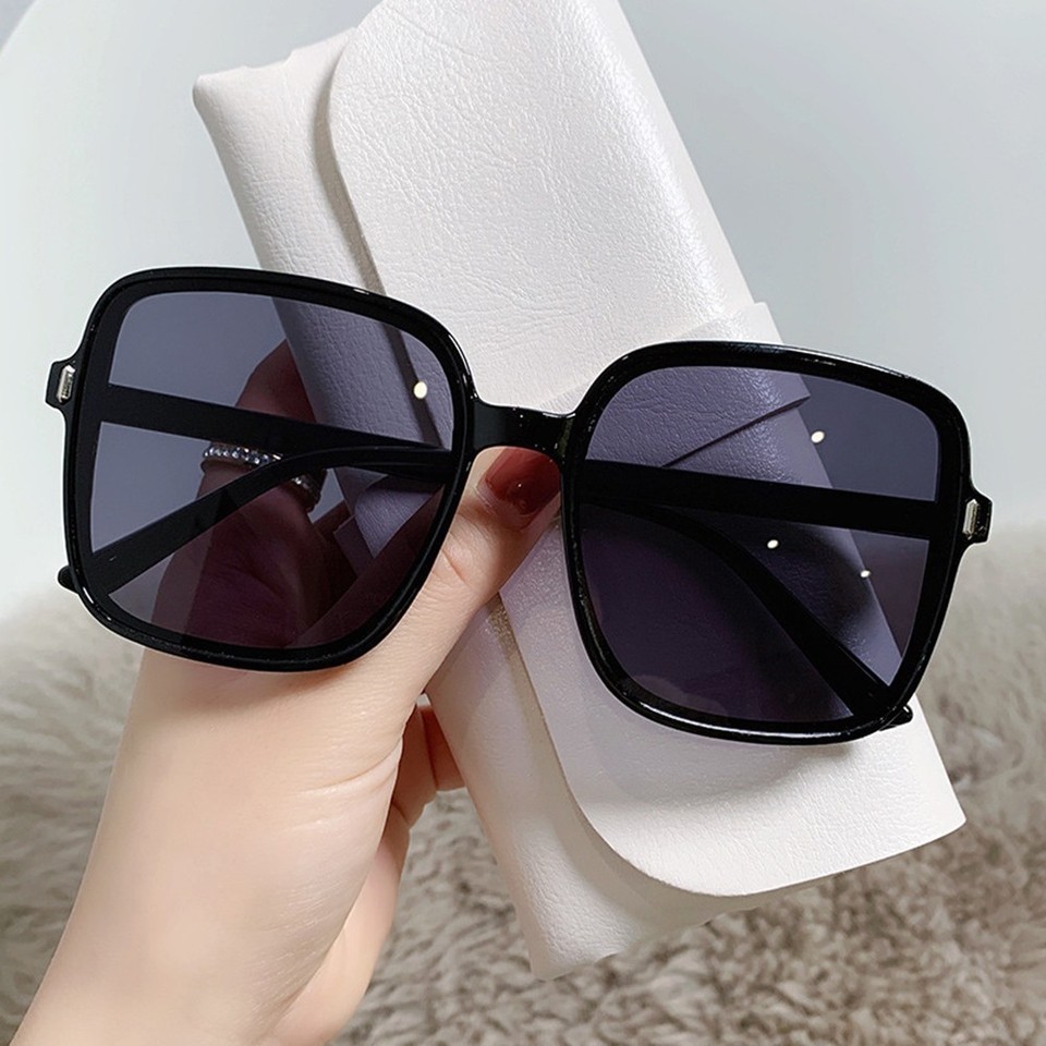 Gradient Color Square Sunglasses with Geometric Angles and Anti Blue ...