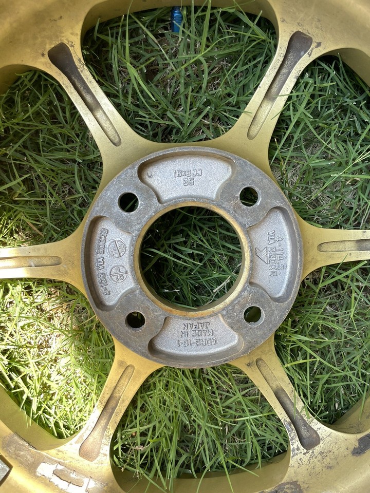 Advan Racing RG II 16x8 4x114.3 35 Offset 6 Spoke JDM Wheels | Gold ...