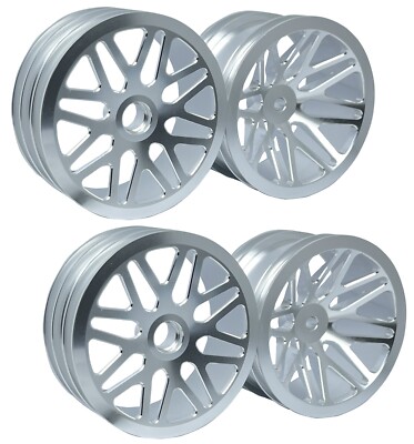 Vintage 2.2“Aluminum Wheels Silver For Team Associated RC10 worlds Car ...