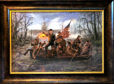 Jon McNaughton Framed Political Art Print President Trump Crossing the ...