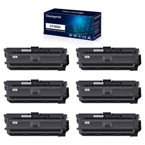 6PK CF360A Toner Cartridge For HP 508X LaserJet Enterprise MFP M577dn ...