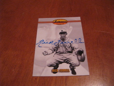 Rick Ferrell Autographed Baseball Card | eBay