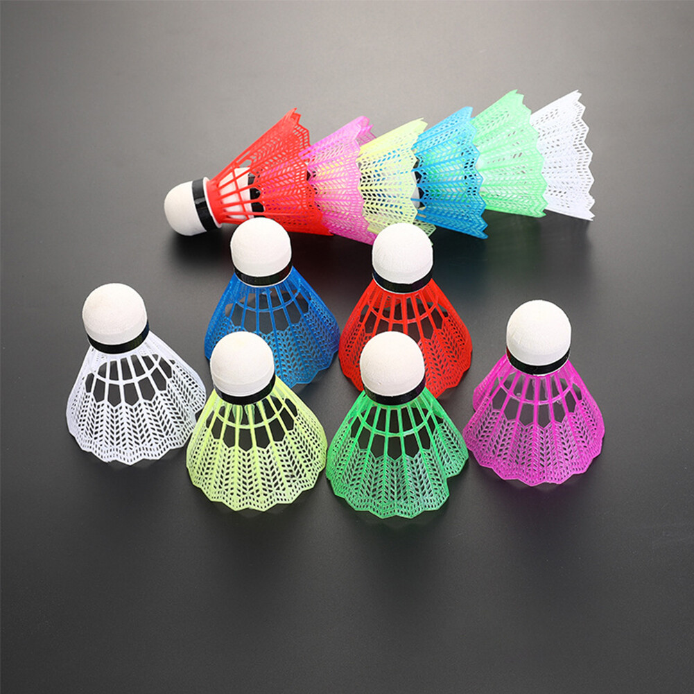 12pcs Nylon Feather Sports Training Game Badminton Ball Fun Durable ...