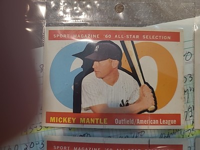 1960 Topps - High # Mickey Mantle #563 | eBay