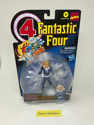 Marvel Legends Retro Fantastic Four 4 Invisible Woman 6 Inch Action ...