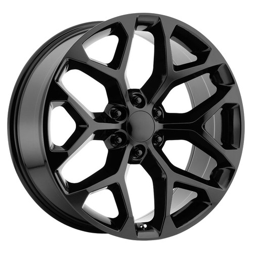 OE CREATIONS 176 Rim 22X9 6X139.7 Offset 24 Matte Black (Quantity of 4 ...