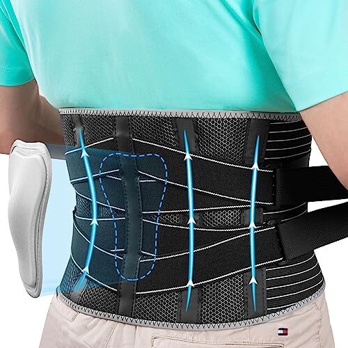 Back Brace for Lower Back Pain Relief with 3D Lumbar Pad, Lumbar ...