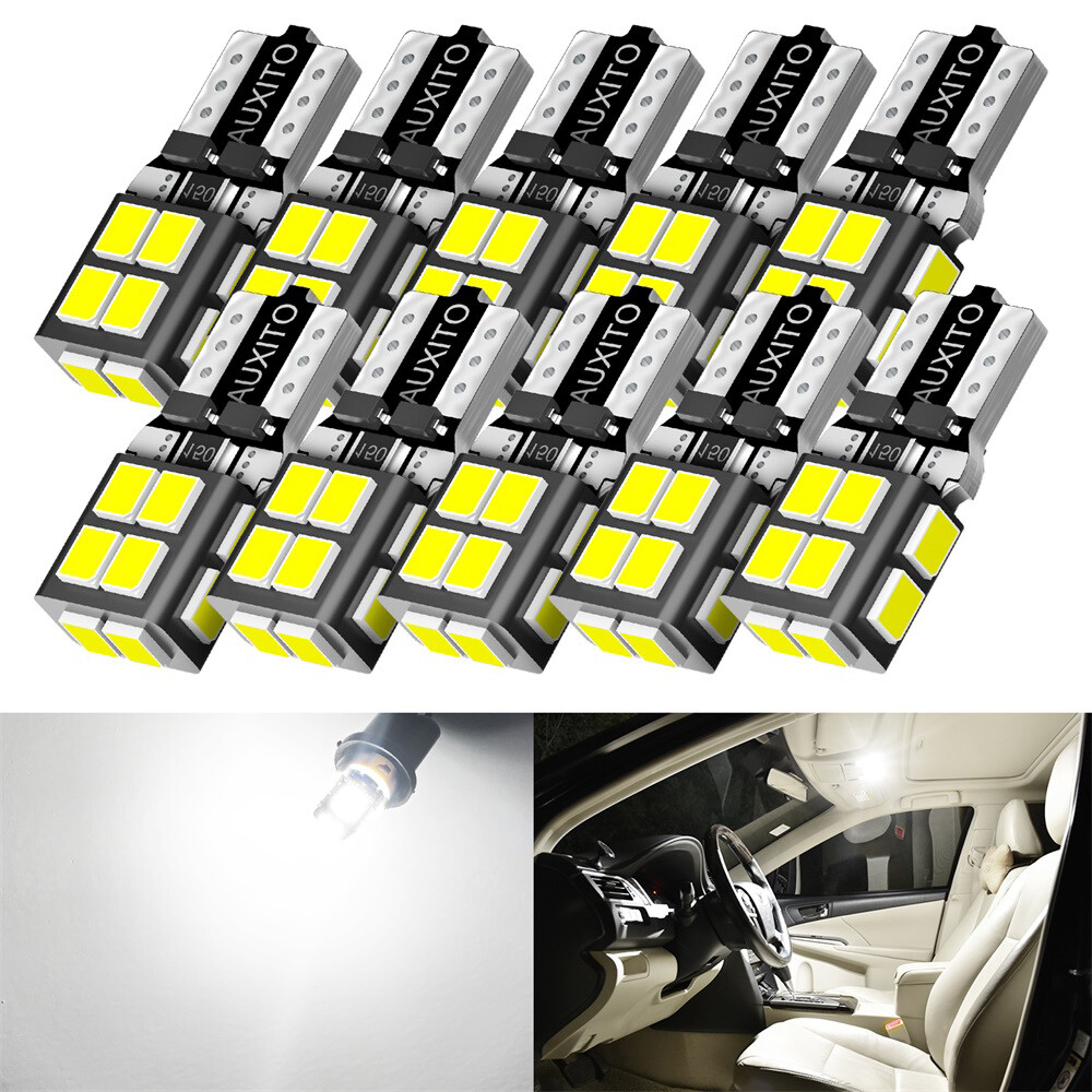 10X T10 LED 5W INTERIOR WEDGE LIGHT BULB CAMPING RV 4WD 12V WHITE ...