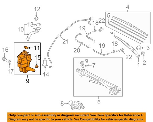 TOYOTA OEM 18-23 Avalon Wiper Washer Components-Washer Reservoir ...
