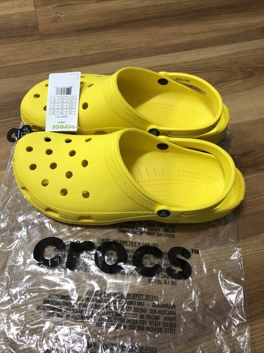 NEW! CROCS Classic Yellow Clog, Mens Size 13 | eBay