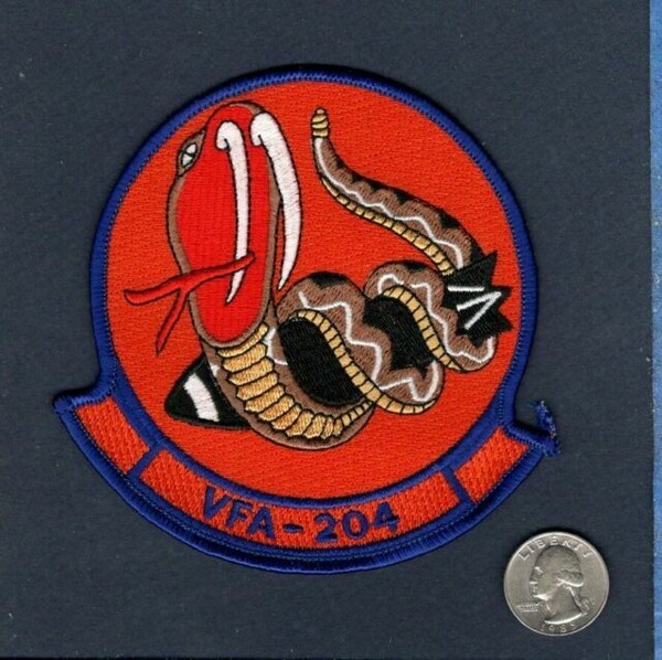 VFA 204 River Rattlers Navy F 18 Hornet Fighter Squadron Patch for sale ...