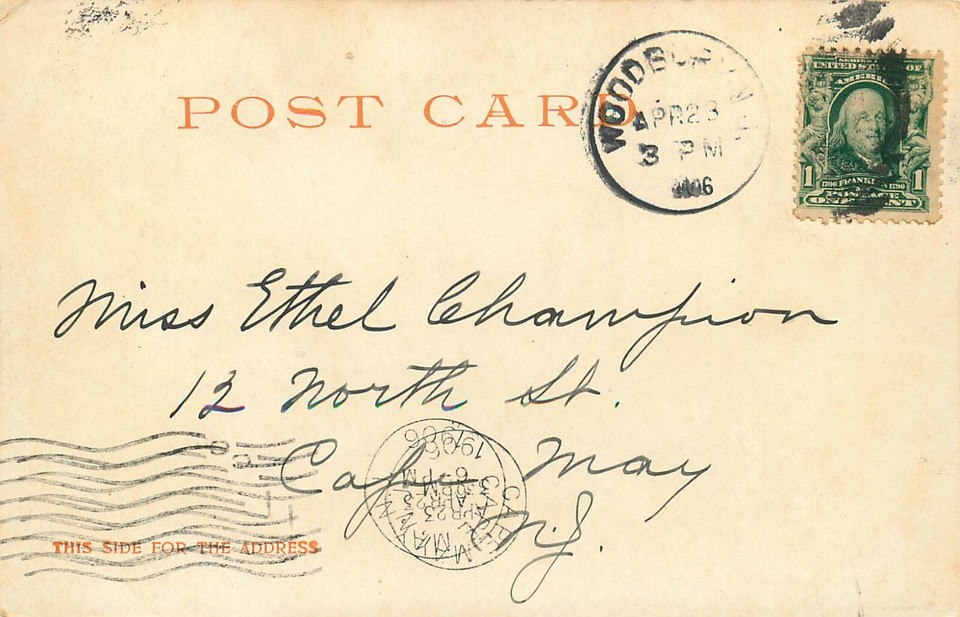 Postcard Philadelphia Us Mint 1906 Undivided Cape May Cancel | eBay