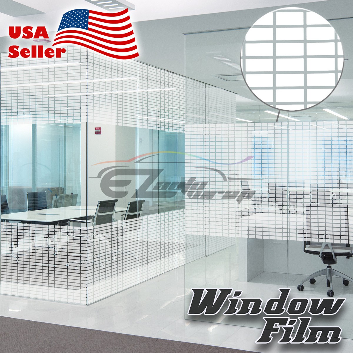 Office Window Cling Frosted Glass Sticker No Glue Window Sticker