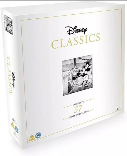 DISNEY COMPLETE CLASSIC MOVIE COLLECTION DELUXE BOX SET 57 DISC BLU-RAY ...