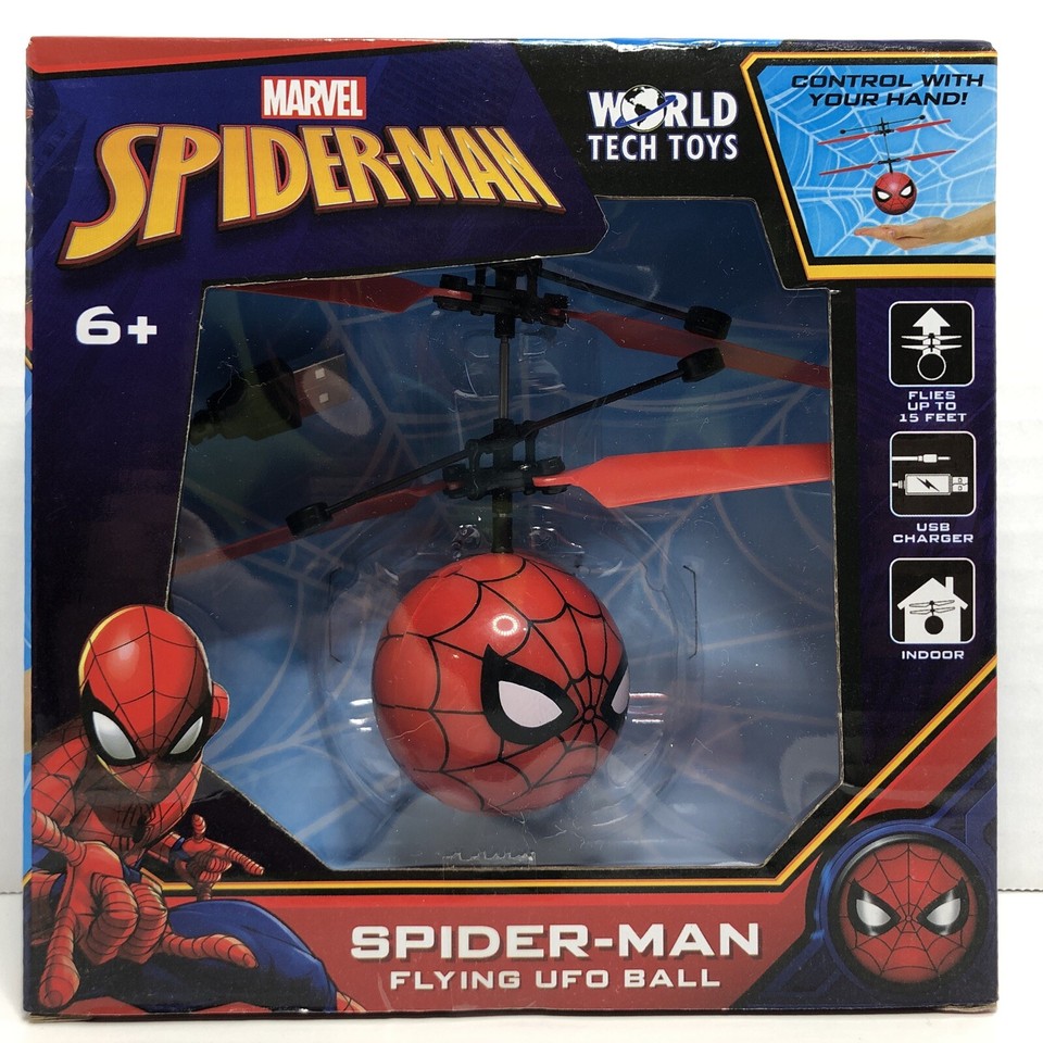 Spider-Man Motion Sensing Flying UFO Ball Marvel | eBay