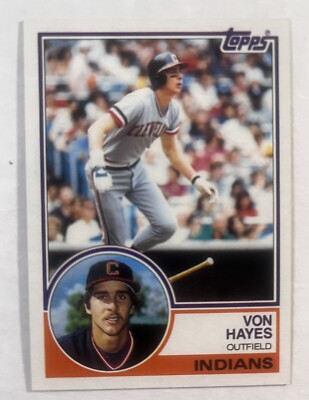 1983 Topps - #325 Von Hayes Cleveland Indians Phillies All-Star MLB | eBay