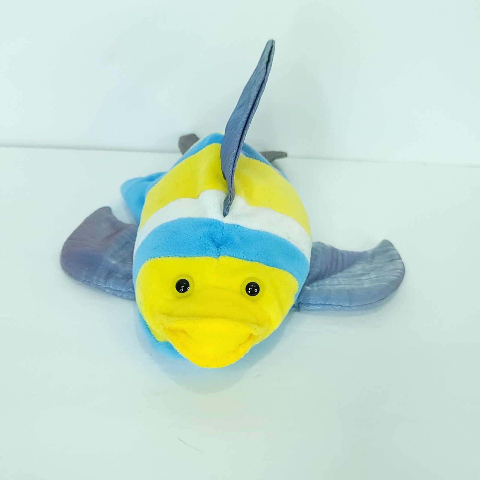 Goldfish Hand Puppet Full Body Plush Blue Yellow Fancy Tropical Fish ...