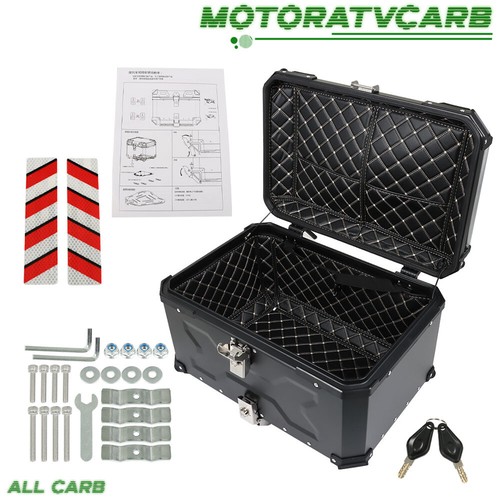 Scooter Trunk Storage Top Case 65L Motorcycle Luggage Waterproof Tail ...