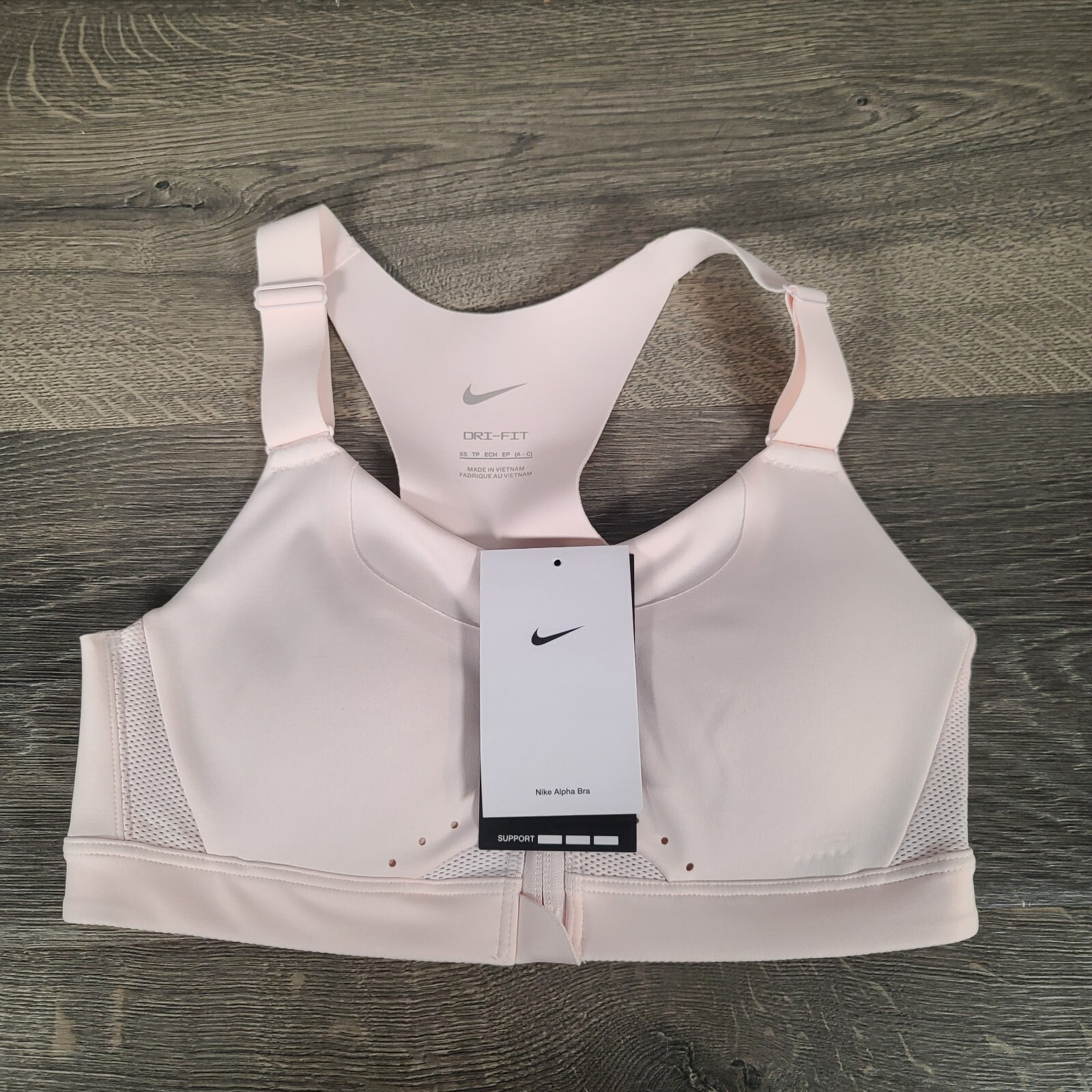 New Women Nike Alpha Sports BRA DD0436-640 Padded High Support Size XS ...