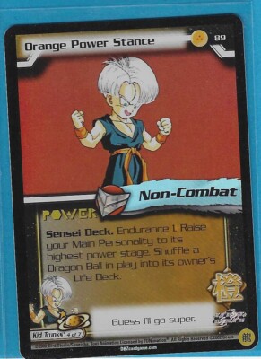Dragonball Z World Games "Orange Power Stance" #89 LIMITED FOIL | eBay