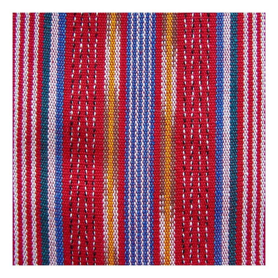 Multicolor Red Ikat Long Woven Belt, Vintage NOS, Handwoven Red Pirate ...