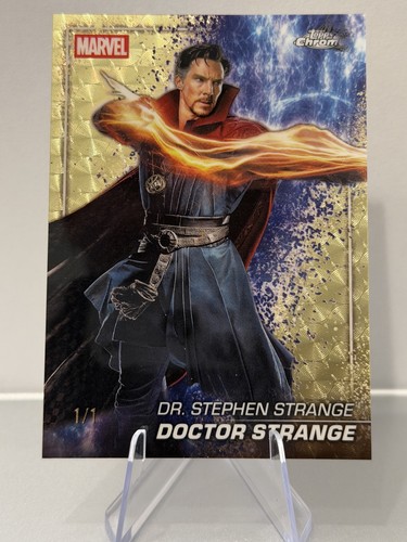 2025 Topps Chrome Marvel Studios 1/1 Superfractor DOCTOR STRANGE Snap ...