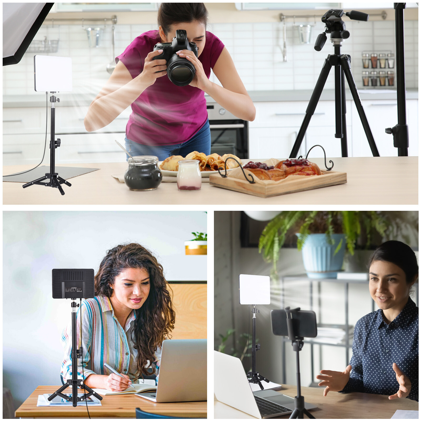 1 Video Kit 45W Photography Fill Panel F9R6 | eBay