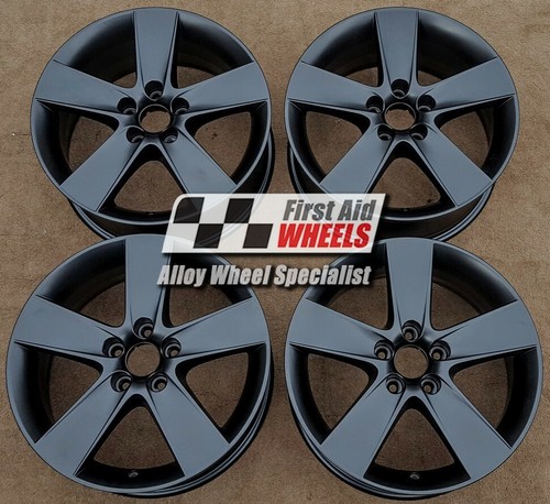 R388BS Swap SAAB 93 9-3 4x 17" GENUINE ALU59 5 SPOKE SATIN BLACK ALLOY ...