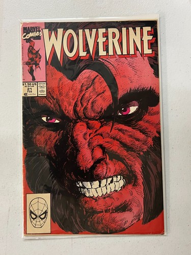 Wolverine #21 MARVEL COMICS 1990 ICONIC HEAD SHOT COVER | Combined ...