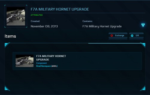 Star Citizen - F7A Military Hornet Upgrade | eBay