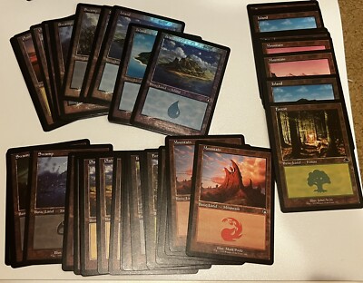 140 FOIL/NON FOIL - MTG - MIXED LANDS Retro Frame - Commander Masters ...
