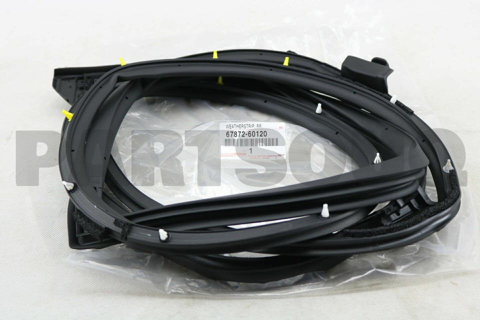 6787260120 Genuine Toyota WEATHERSTRIP, REAR DOOR, LH 67872-60120 | eBay
