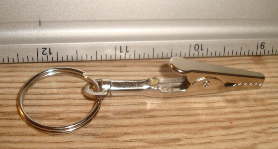 $2.50 SALE All Metal Alligator ROACH CLIP Smoke Clip Note Holder 1" Key ...