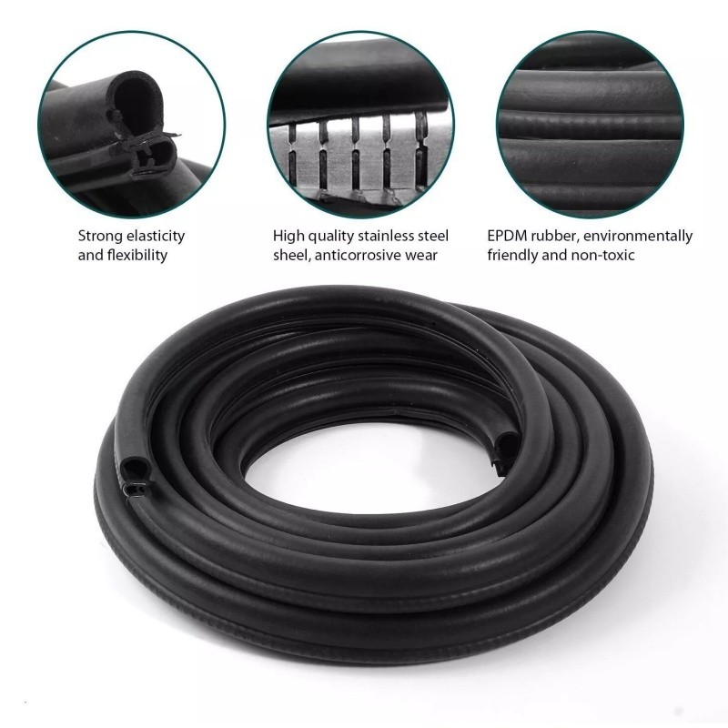 Universal Weatherstrip Door Window Trunk Hood Edge Trim Car Rubber Seal ...
