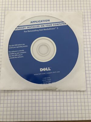 DELL FOR REINSTALLING DELL MEDIADIRECT 3 * P/N UP137 DVD * NEUF SCELLÉ ...