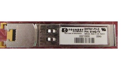 Brocade Foundry E1MG-TX 33002-100 E1MG-T DM7041-FN-C SFP RJ-45 Made in USA | eBay
