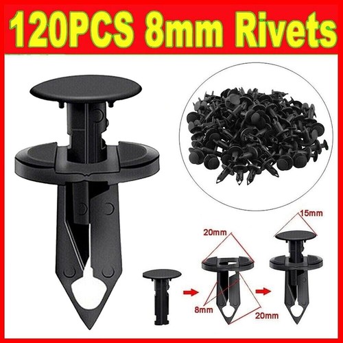 120PCS Push type Retainer Car Fastener Clips Trim Panel Retainer Car ...