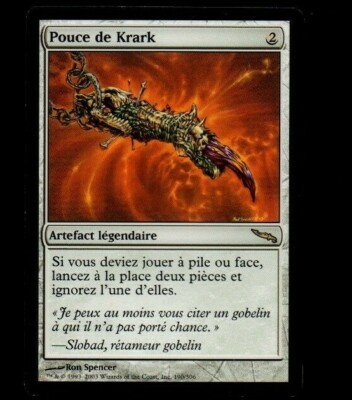 *MRM* FR/VF Pouce de Krark - Krark's Thumb MTG Magic MRD | eBay