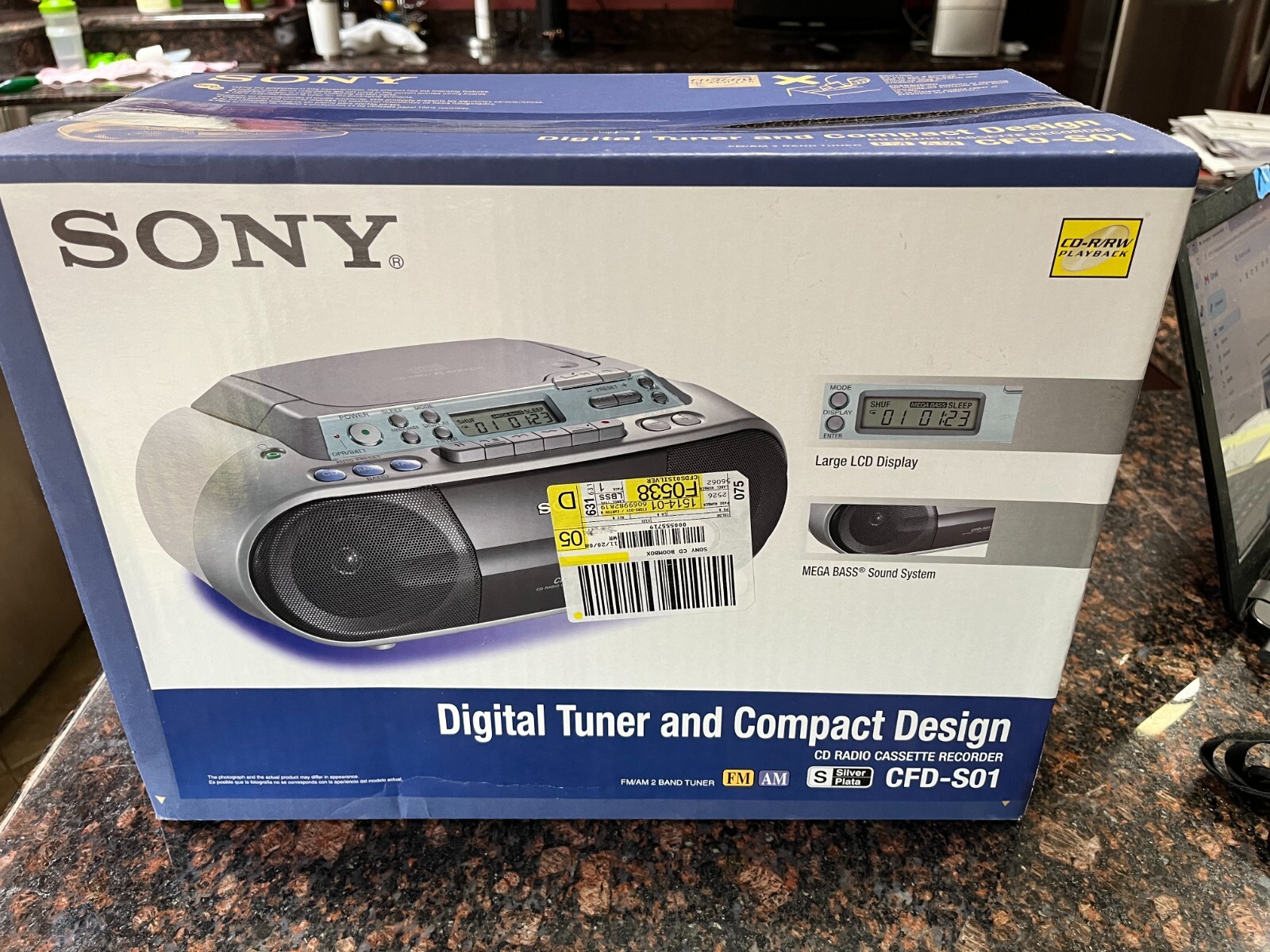Sony CFD-S01 CD/Radio/Cassette Boombox for sale online | eBay